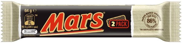 Mars Chocolate 2 Bars Paper Pack 64g